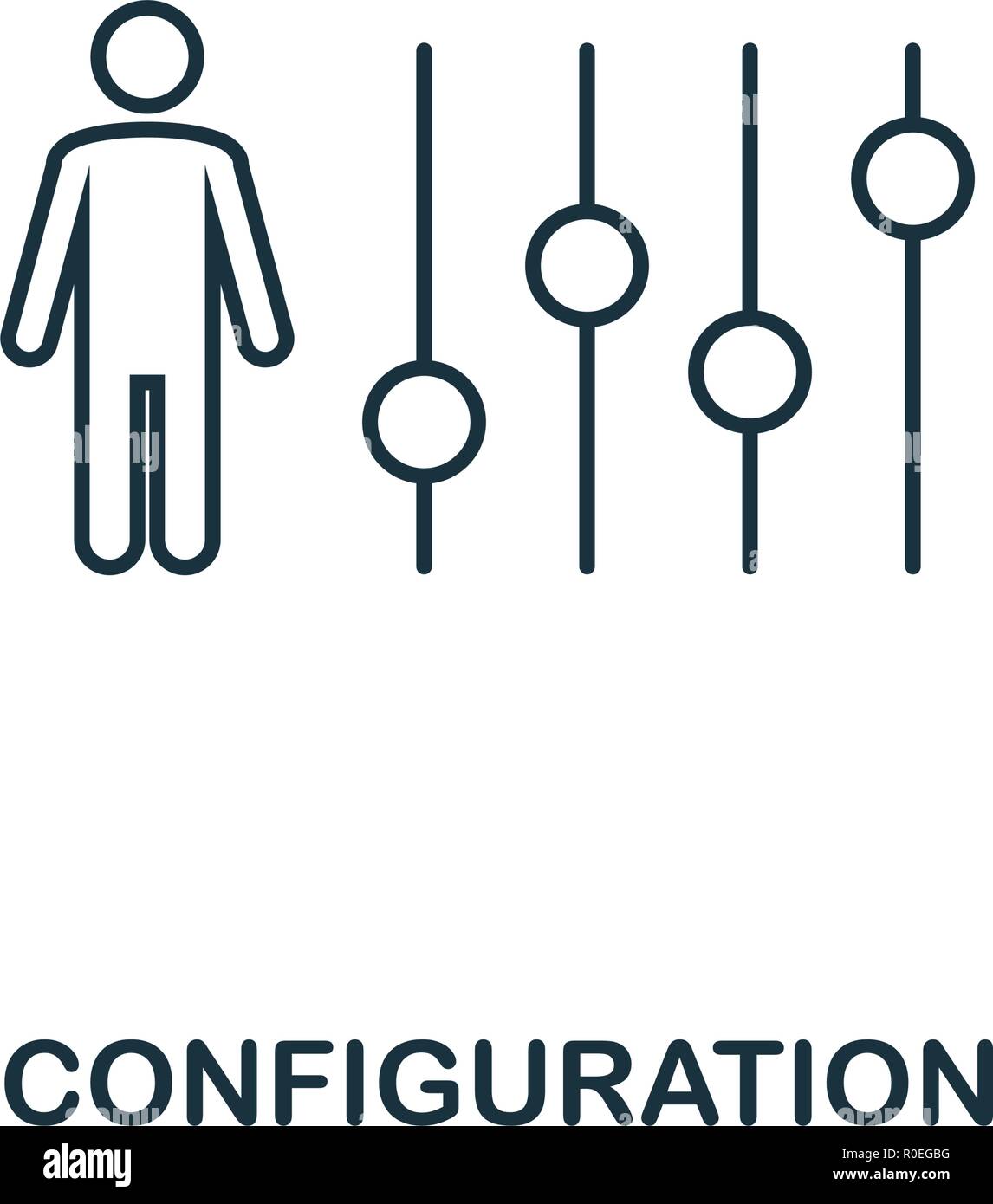 Configuration outline icon. Premium style design from project ... Configuration outline icon. Premium style design from project ...