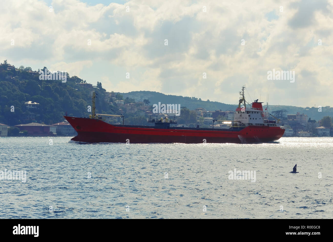 Red cargo ship bulk carrier hi-res stock photography and images - Alamy
