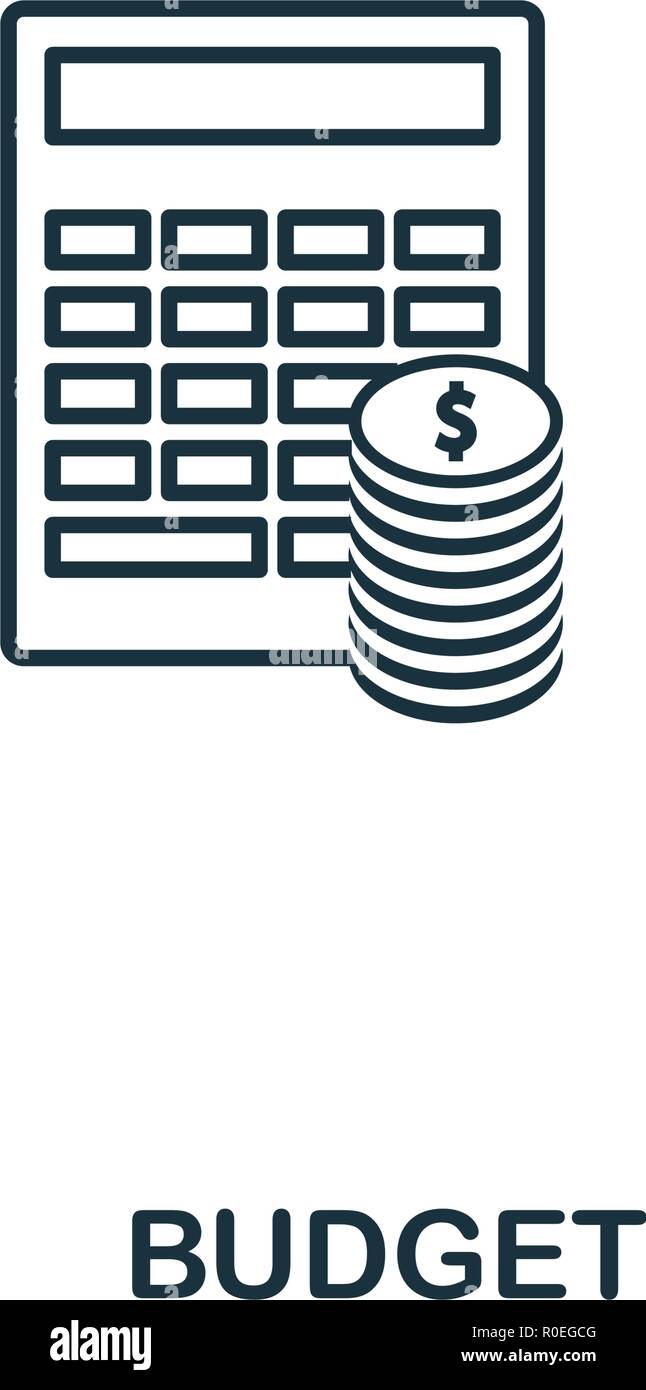 Budget outline icon. Premium style design from project management icons ...