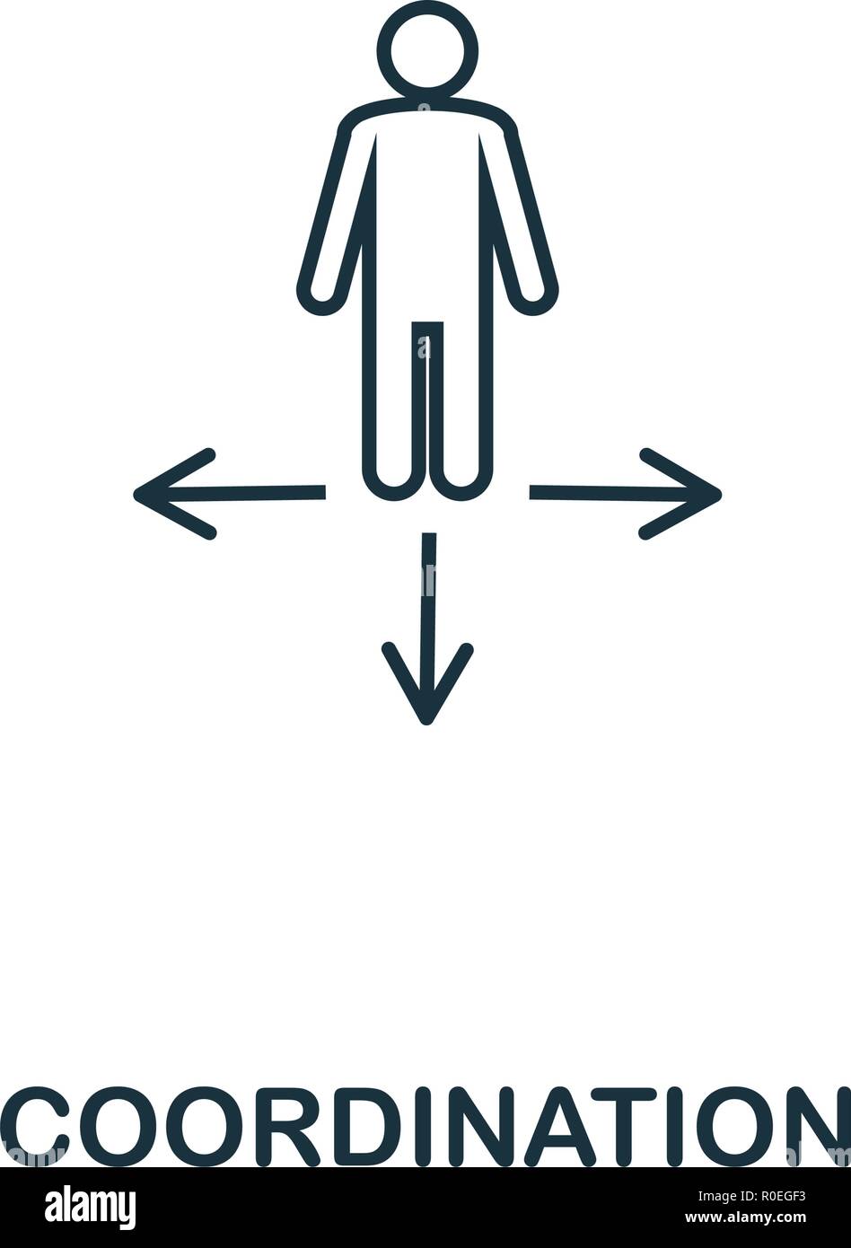 Coordination outline icon. Premium style design from project management ... Coordination outline icon. Premium style design from project management ...