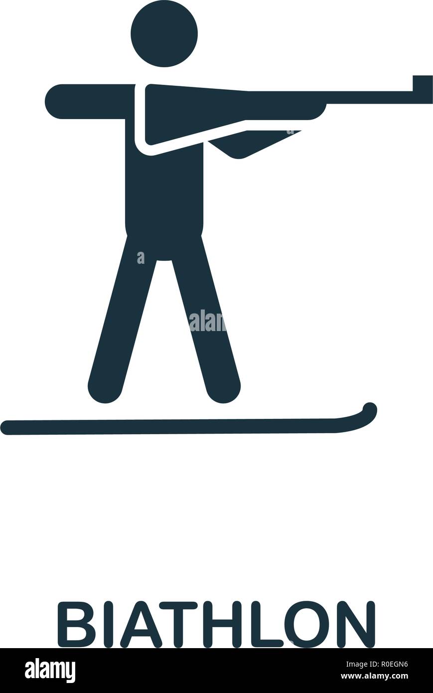 Olympic Biathlon Symbol