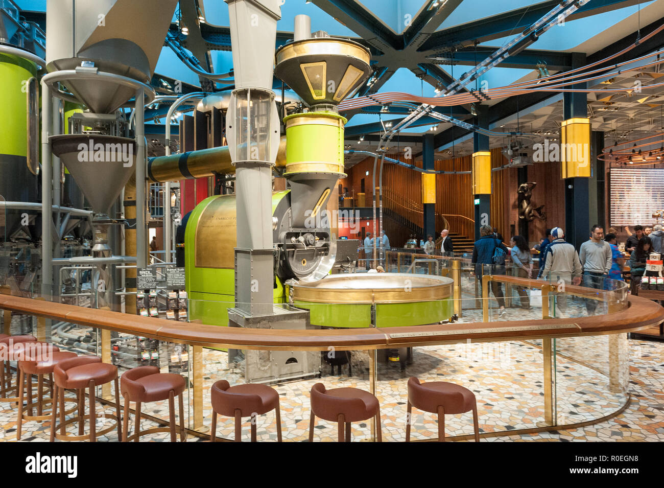 Interior of Starbuck's Reserve Roastery, Milan, Italy Stock Photo - Alamy