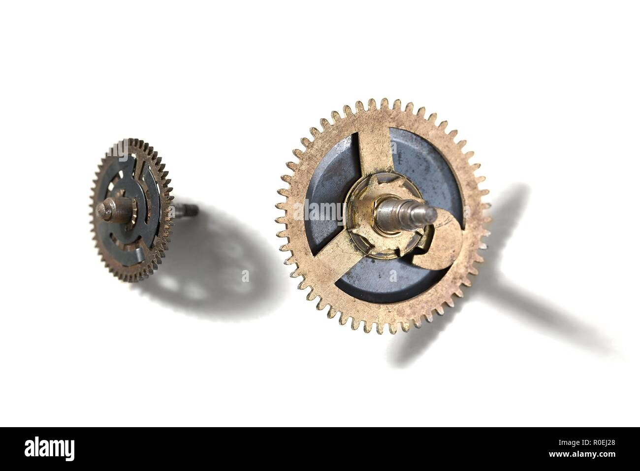 Old gear wheel Cut Out Stock Images & Pictures - Alamy