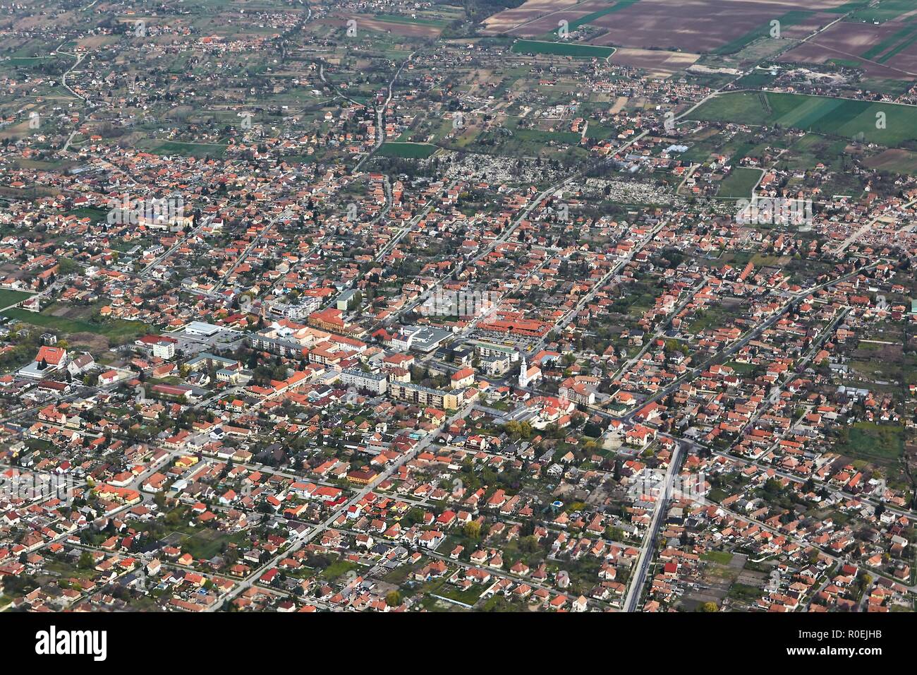 Village from above Stock Photo - Alamy