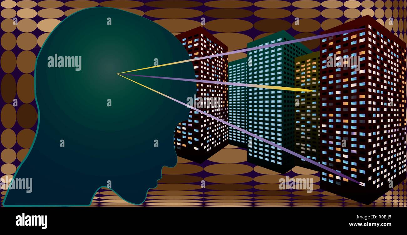 Metal robot in space Stock Vector Images - Alamy