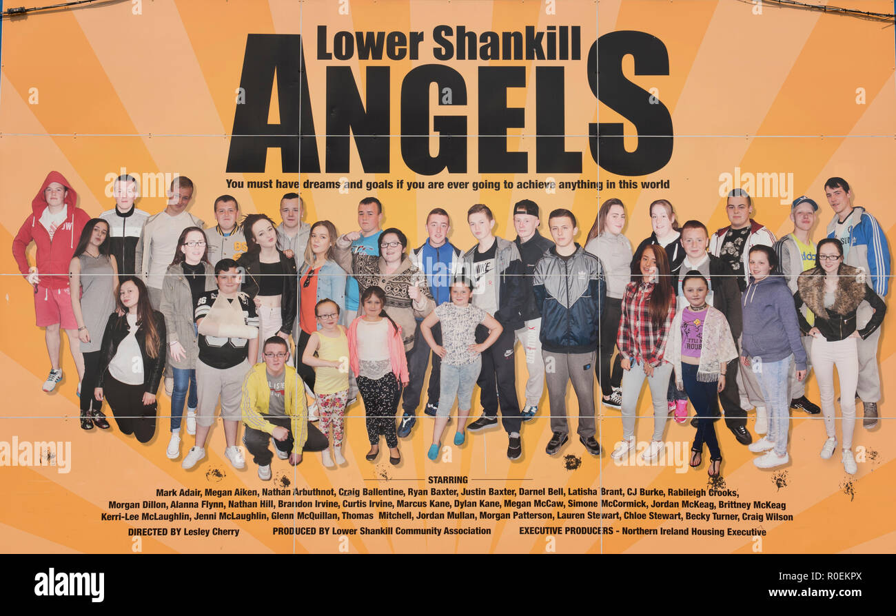 Mural on a house in the Shankhill area of Belfast, Northern Ireland ...