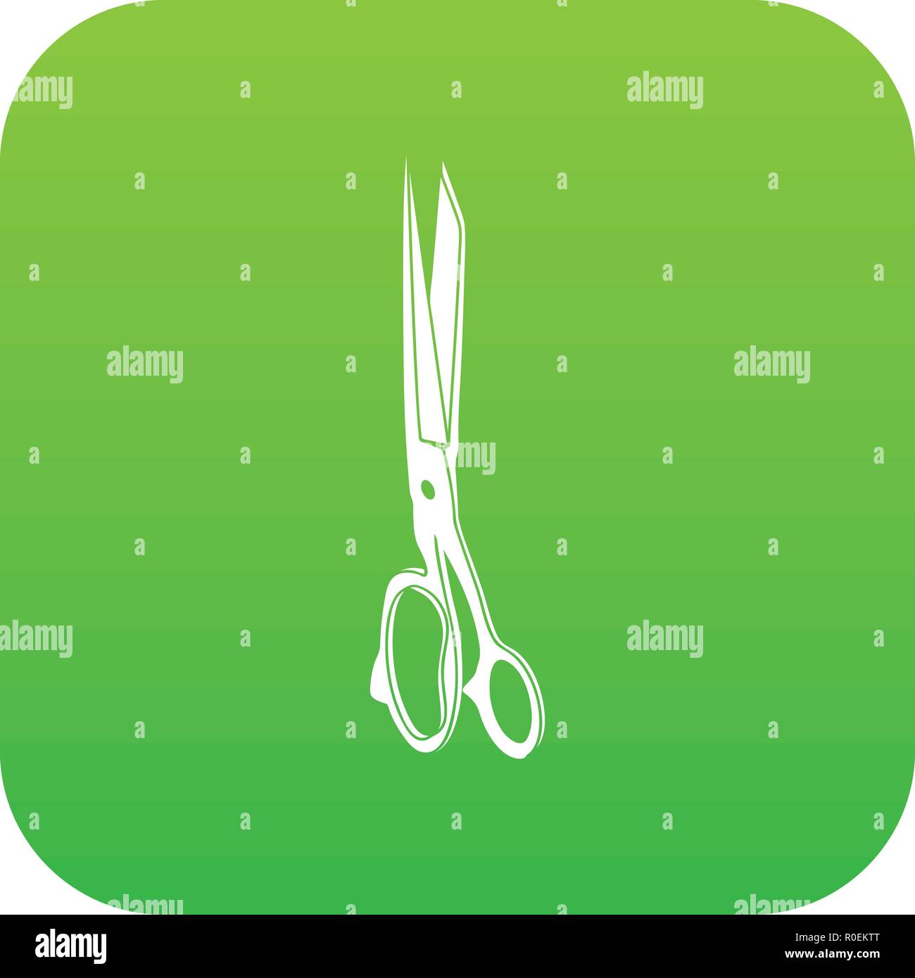 Big medical scissors icon green vector Stock Vector Image & Art - Alamy