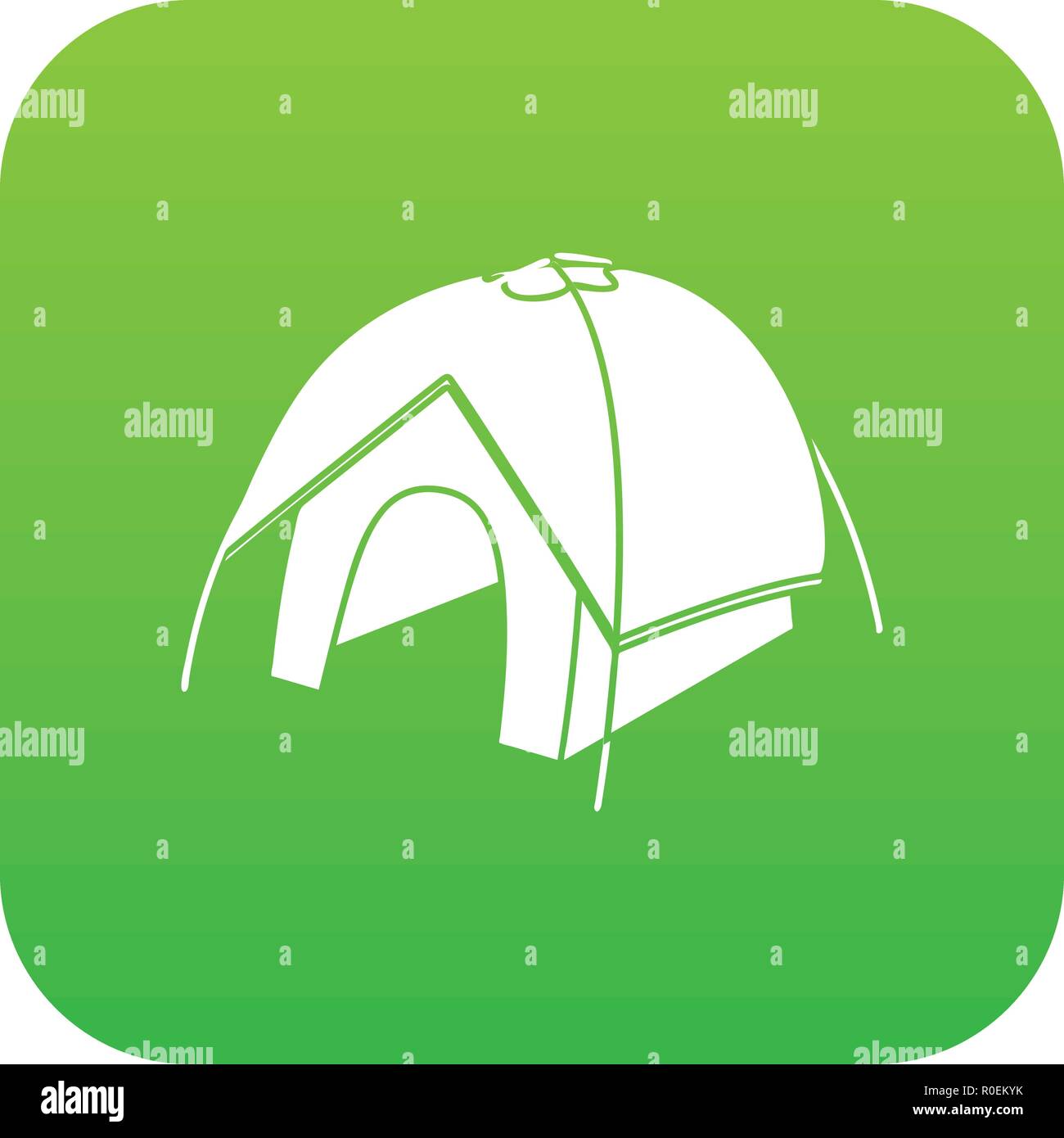 Tent icon green vector Stock Vector Image & Art - Alamy