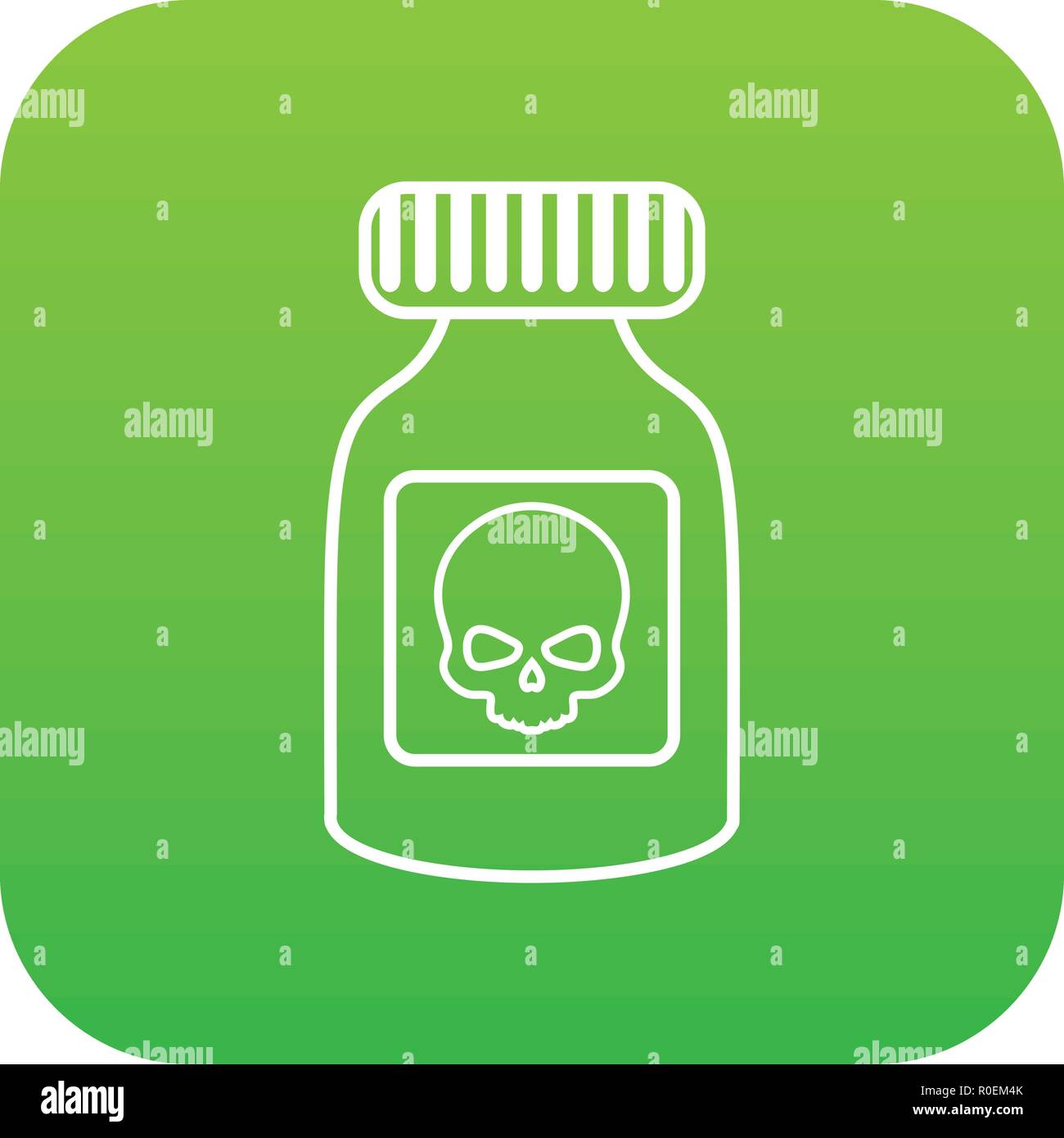 Deadly liquid icon green vector Stock Vector Image & Art - Alamy