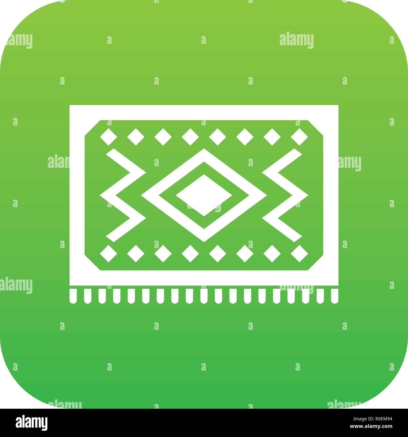 Turkish carpet icon green hi-res stock photography and images - Alamy