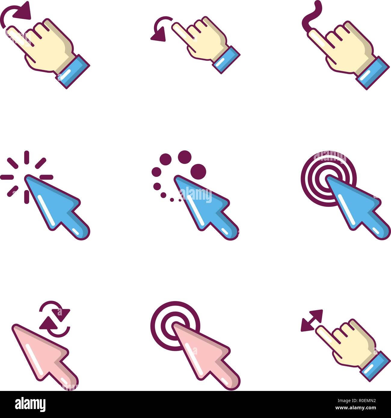 Tapping message Stock Vector Images - Alamy