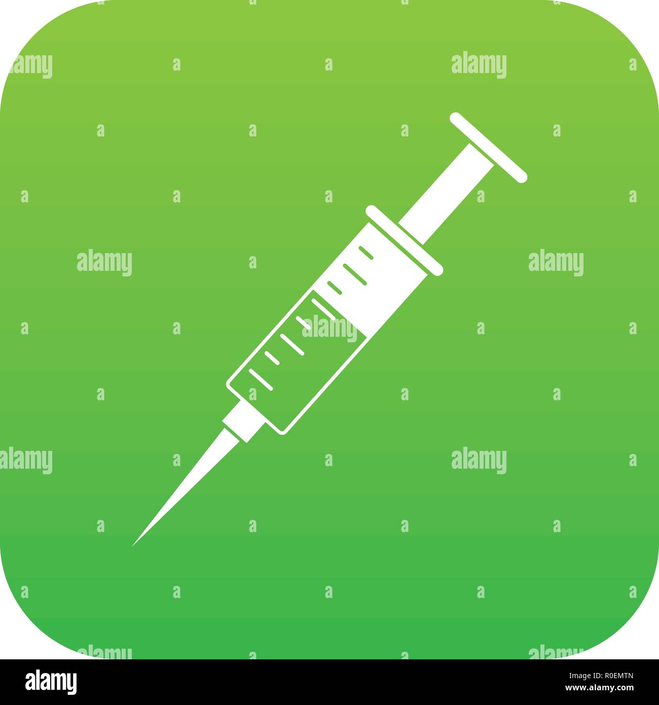Syringe icon digital green Stock Vector Image & Art - Alamy