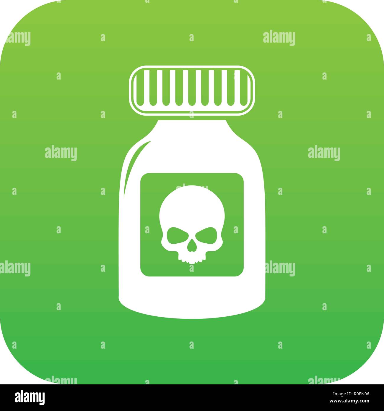 Deadly liquid icon green vector Stock Vector Image & Art - Alamy