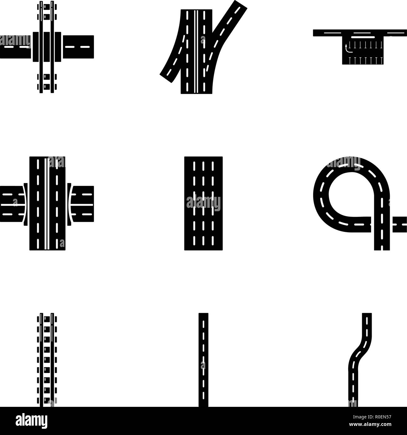 Rotary motion icons set, simple style Stock Vector Image & Art - Alamy