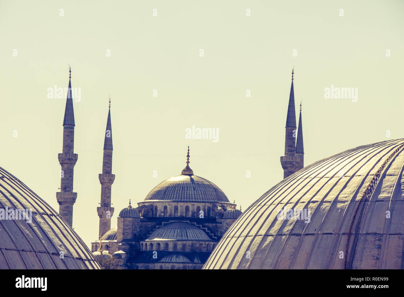 Outer view of Ottoman style mosque in Istanbul Stock Photo - Alamy