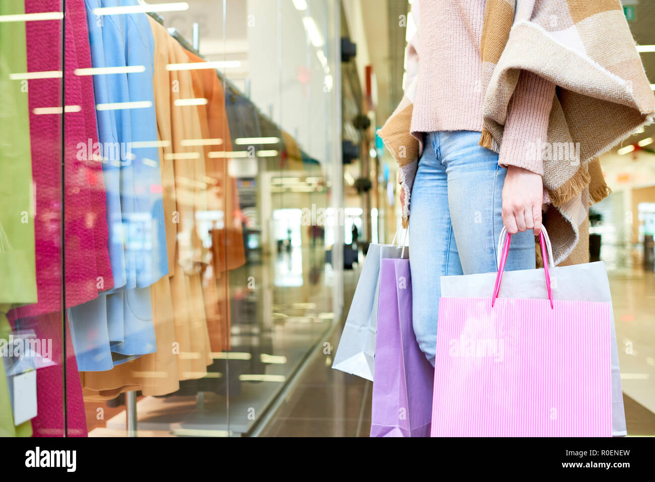 Doing shopping in the mall Stock Photo - Alamy
