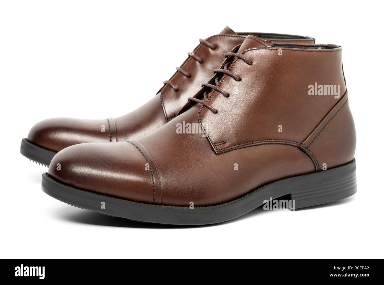Boots men on white background, isolated Stock Photo - Alamy