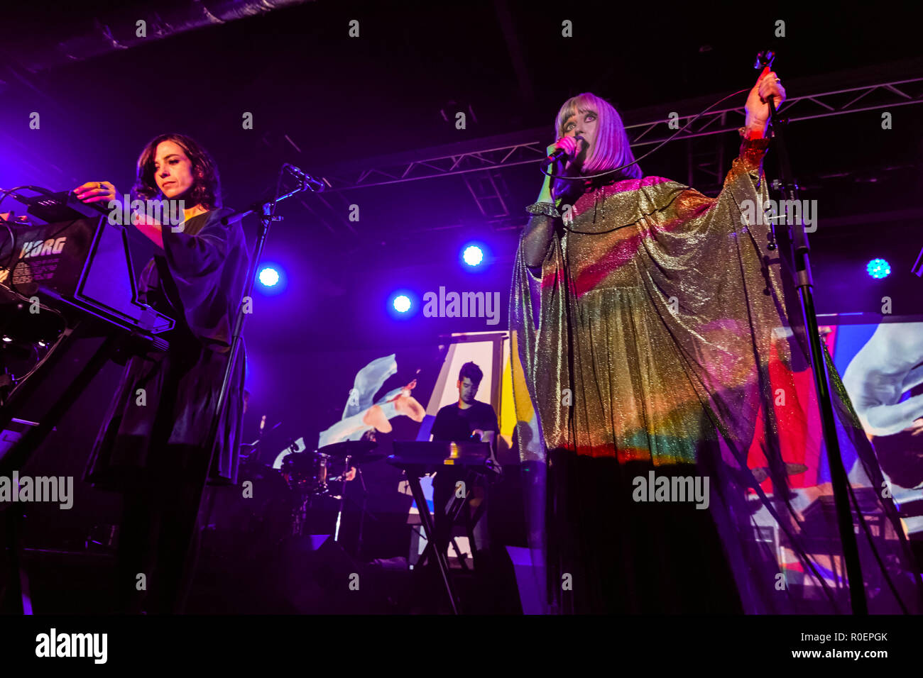Liverpool, UK. November 3, 2018 - MIRA AROYO, HELEN MARNIE & REUBEN WU ...