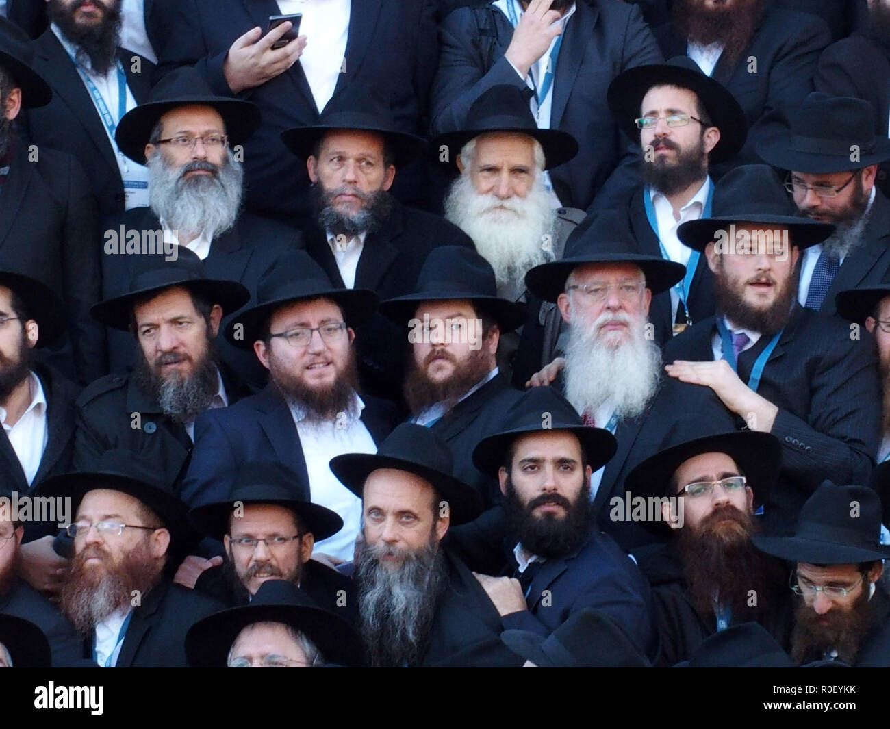 New York, New York, USA. 4th Nov, 2018. Thousands of bearded Hasidic ...