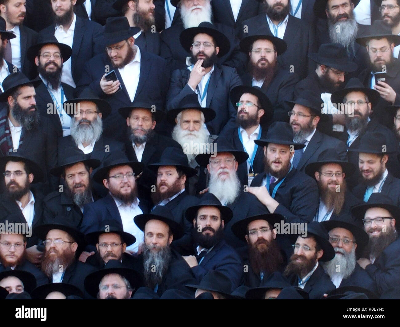 New York, New York, USA. 4th Nov, 2018. Thousands of bearded Hasidic ...
