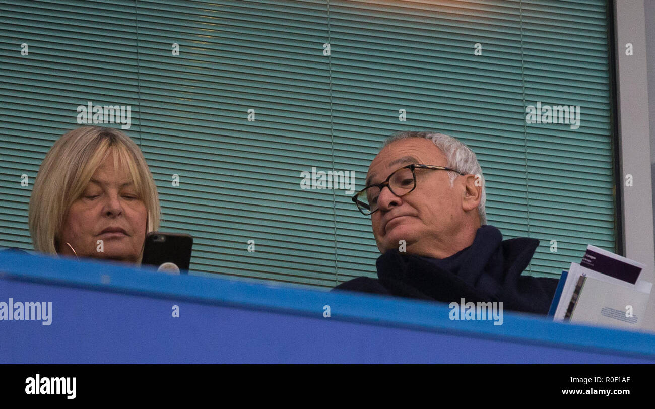 Claudio Ranieri during the Premier League match between Chelsea and ...