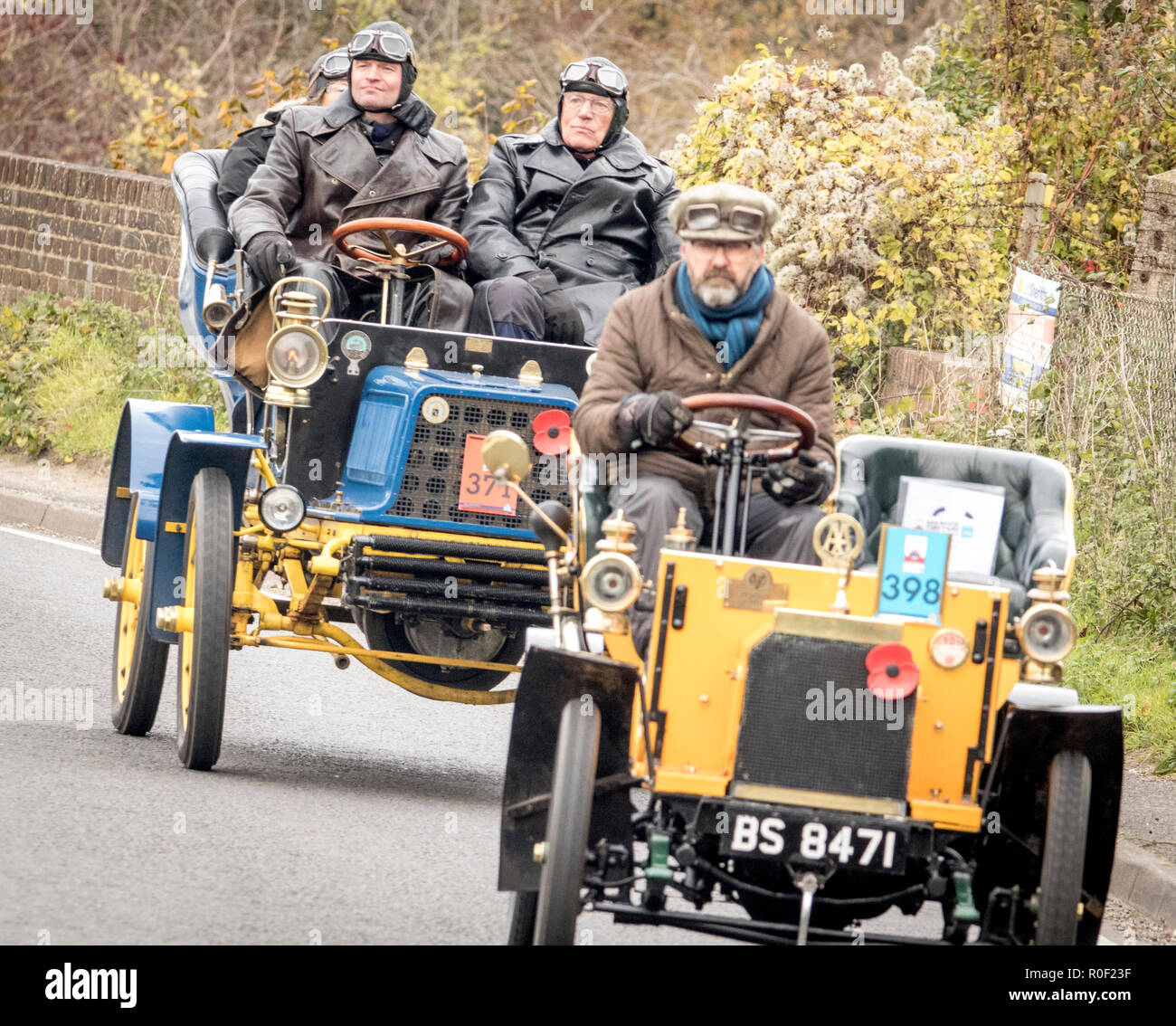 Pyecombe, East Sussex, UK. 4th November 2018. Owners and drivers take ...