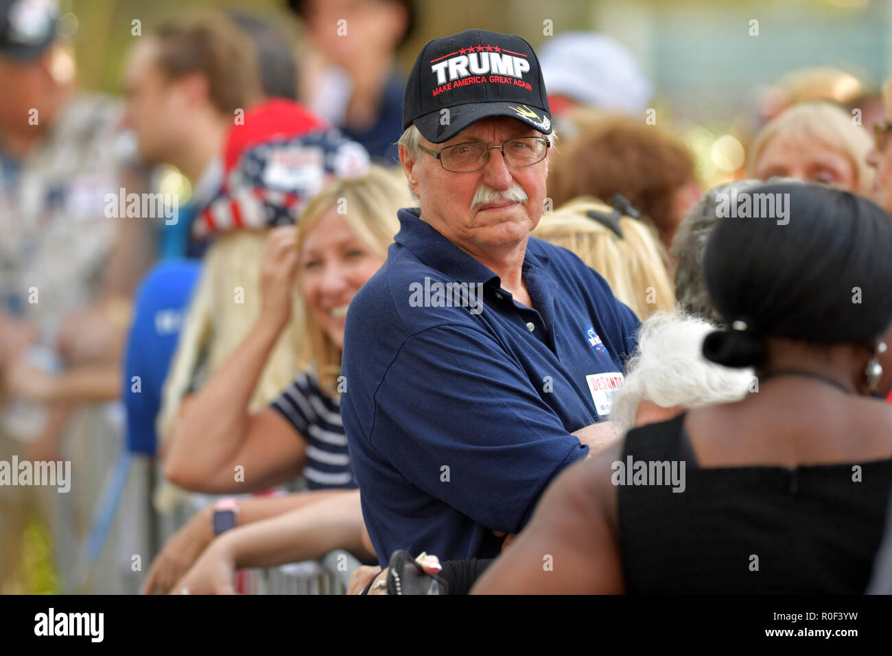 BOCA RATON, FL - NOVEMBER 04: Ron DeSantis, Rudy Giuliani and Attorney ...