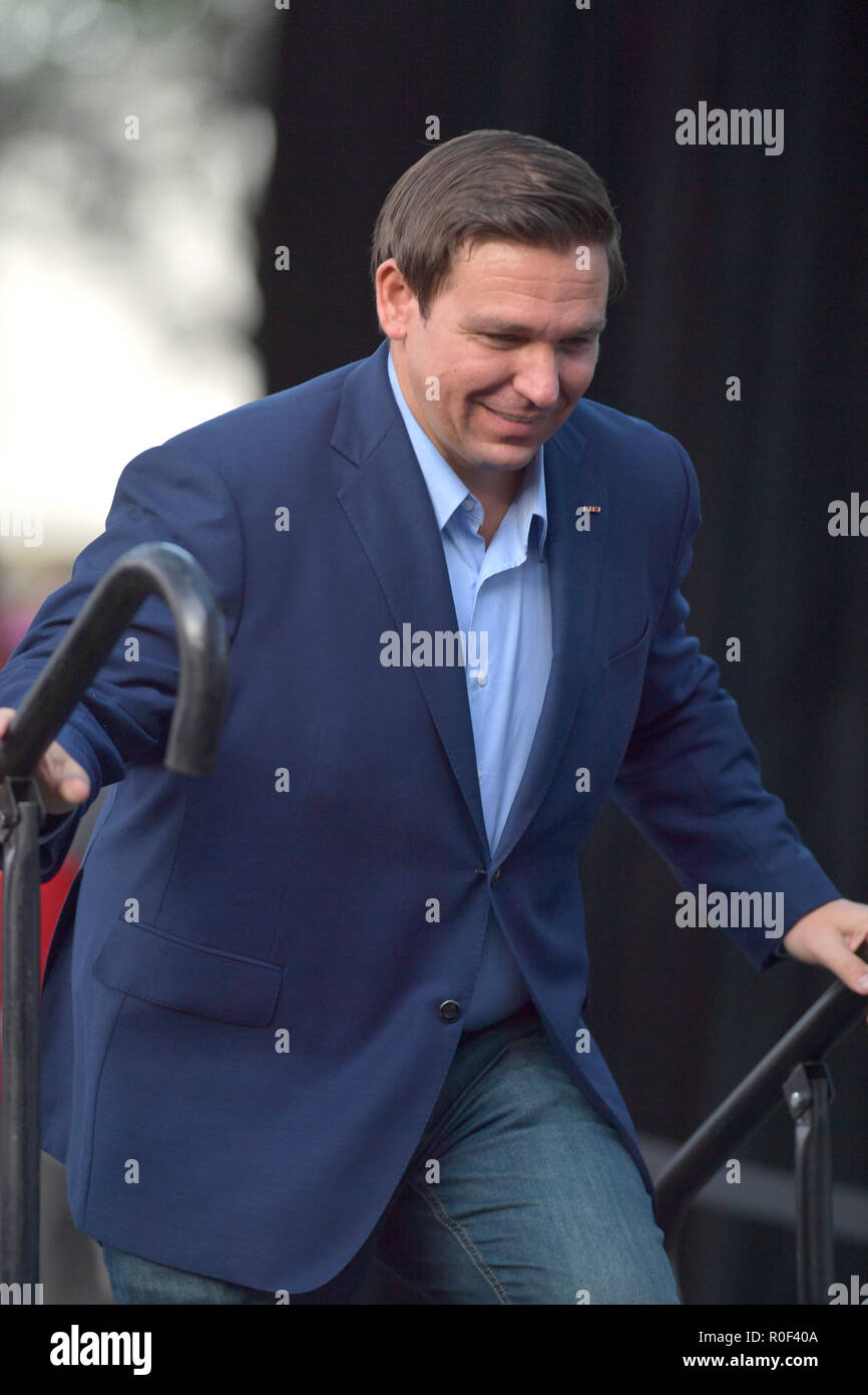 BOCA RATON, FL - NOVEMBER 04: Ron DeSantis, Rudy Giuliani and Attorney ...