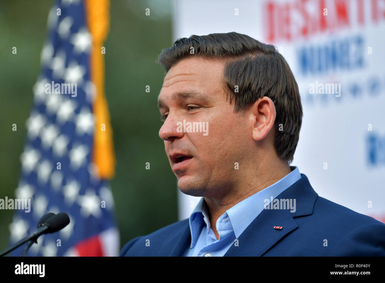 BOCA RATON, FL - NOVEMBER 04: Ron DeSantis, Rudy Giuliani and Attorney ...