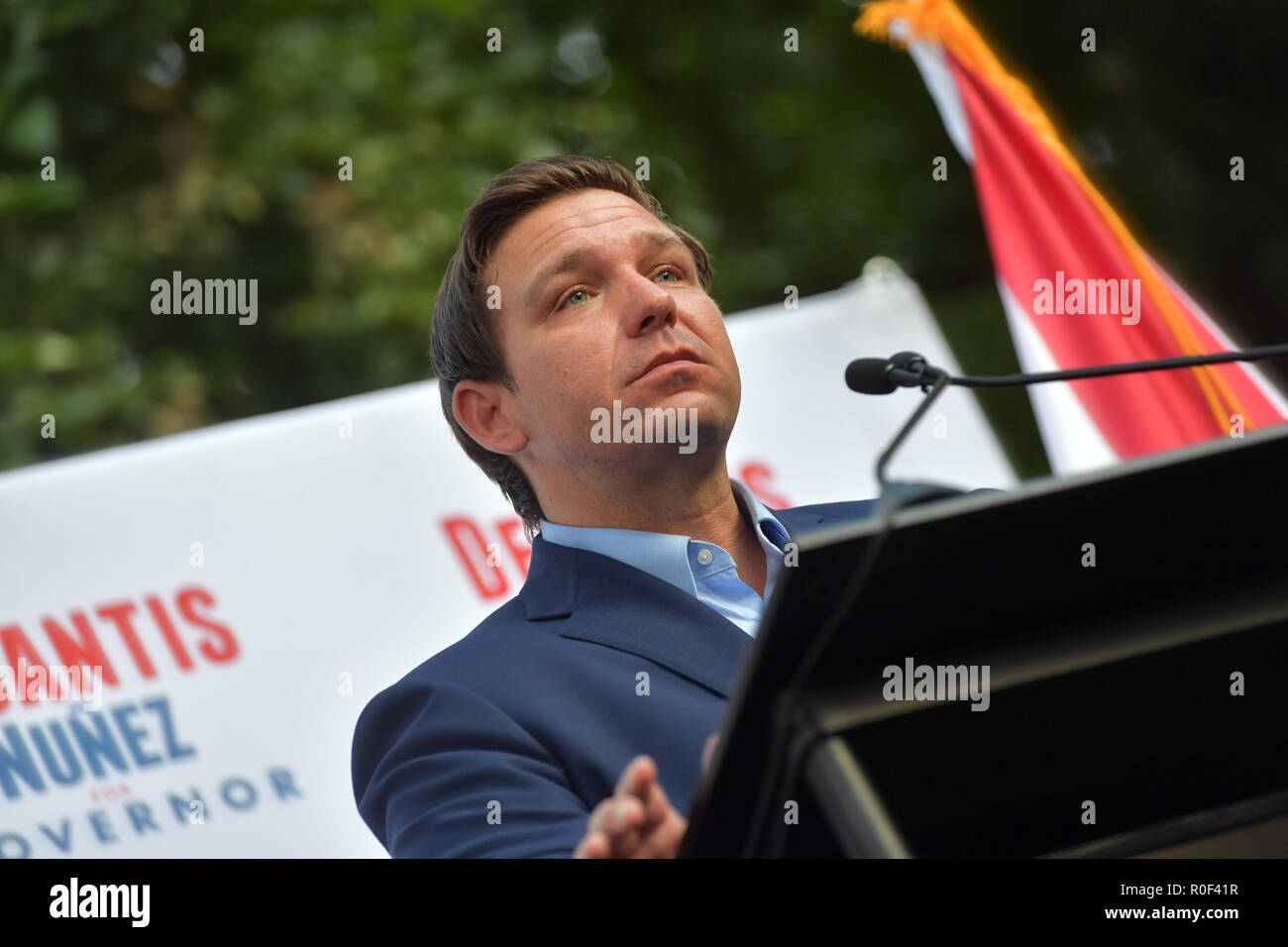 BOCA RATON, FL - NOVEMBER 04: Ron DeSantis, Rudy Giuliani and Attorney ...