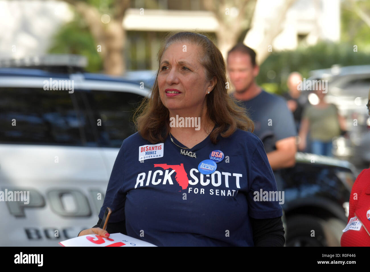 BOCA RATON, FL - NOVEMBER 04: Ron DeSantis, Rudy Giuliani and Attorney ...