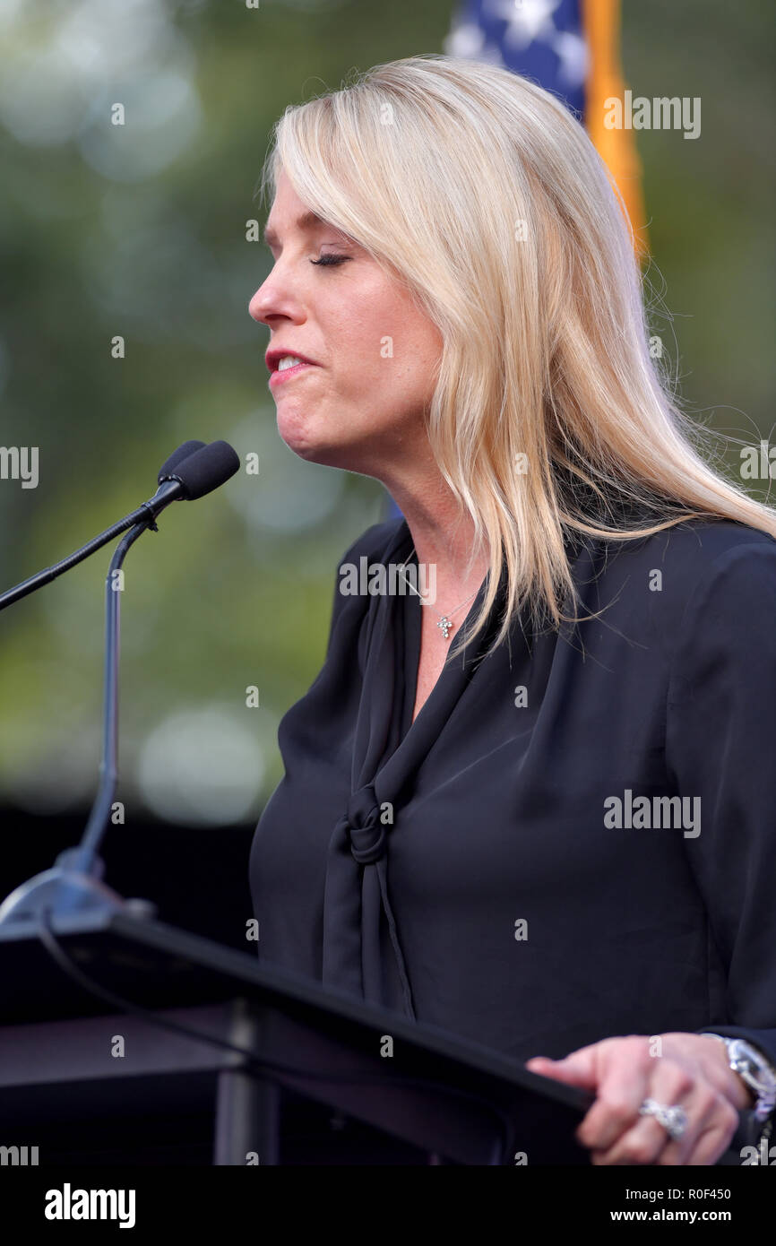 BOCA RATON, FL - NOVEMBER 04: Ron DeSantis, Rudy Giuliani and Attorney ...