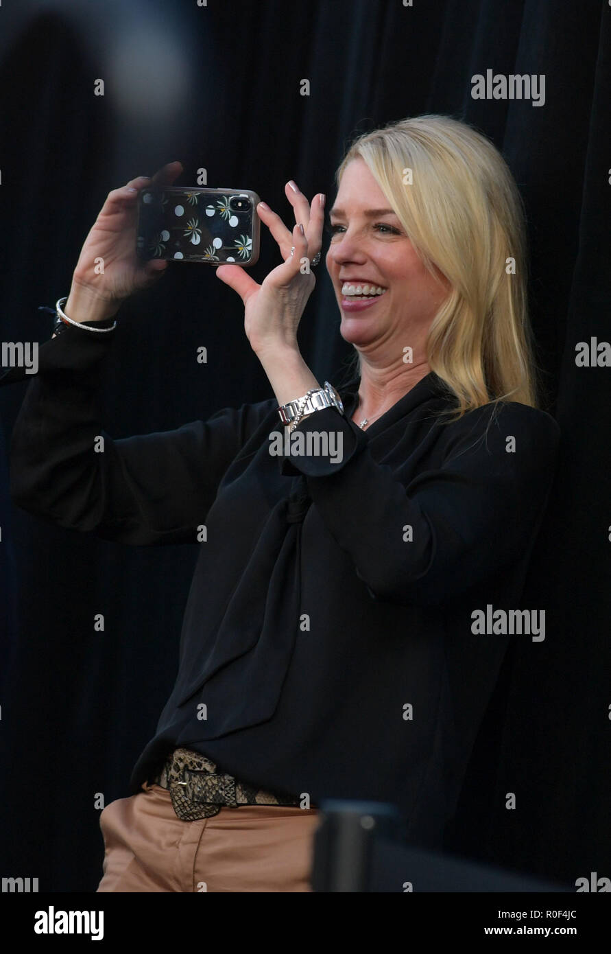 Rudy giuliani and attorney general pam bondi in boca raton hi-res stock ...