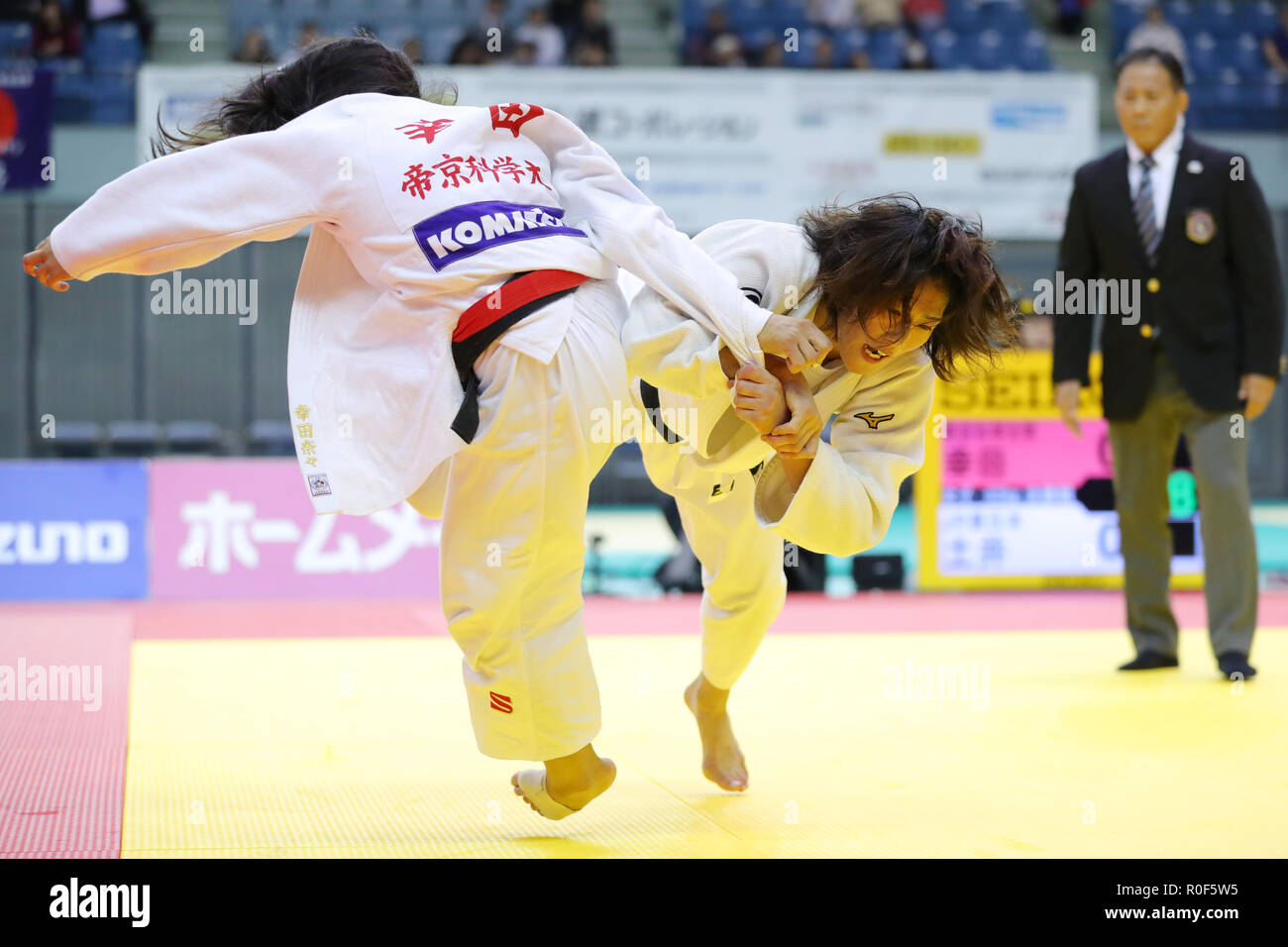 Chiba, Japan. 4th Nov, 2018. (L-R) ? Nana Kota, Masako Doi Judo ...