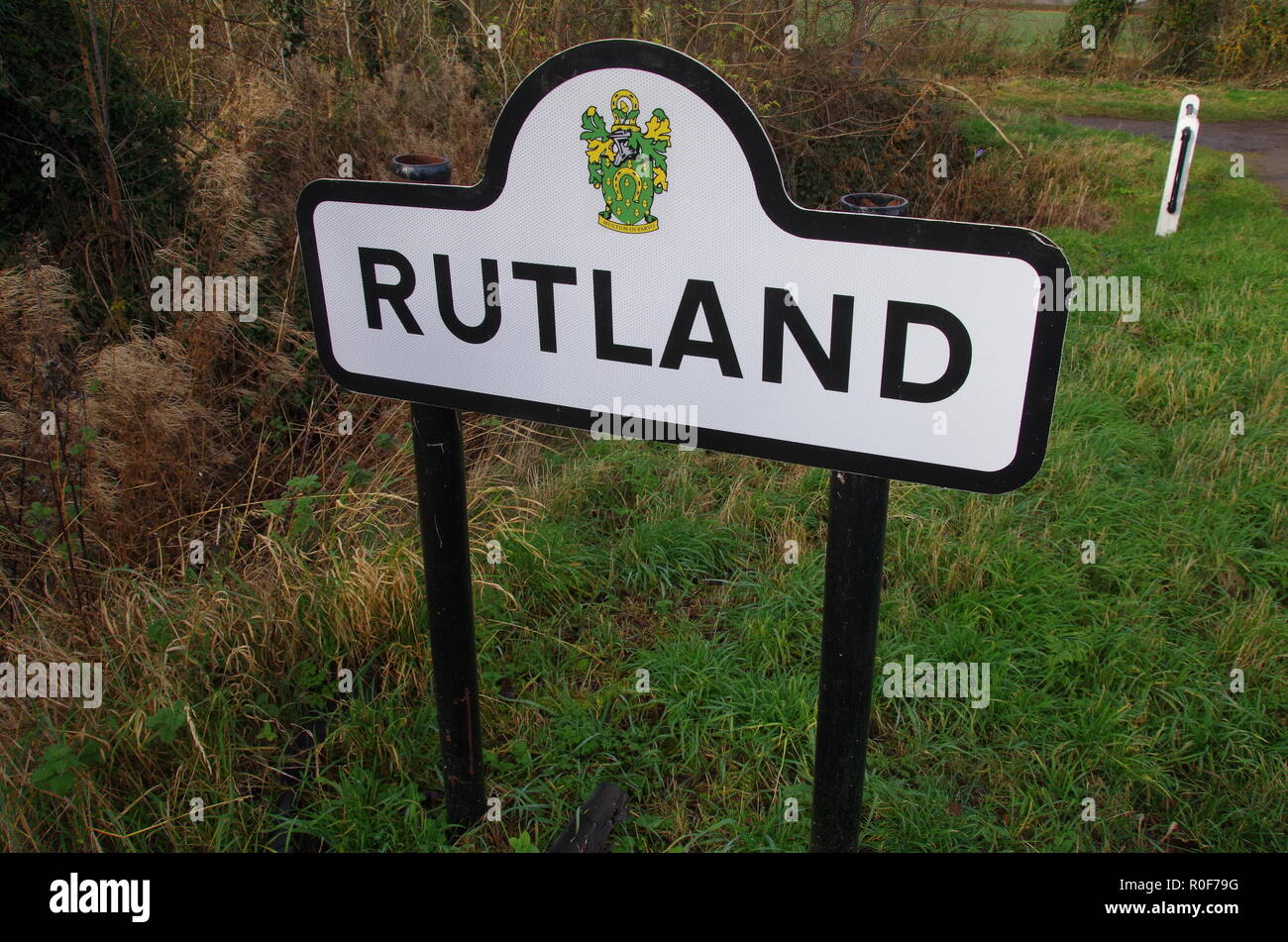 Rutland sign. The Macmillan Way. Rutland and Lincolnshire. East ...