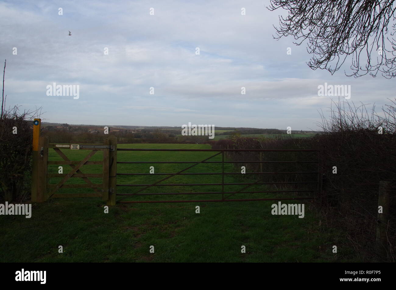 The Macmillan Way. Lincolnshire. East Midlands. England. UK Stock Photo ...