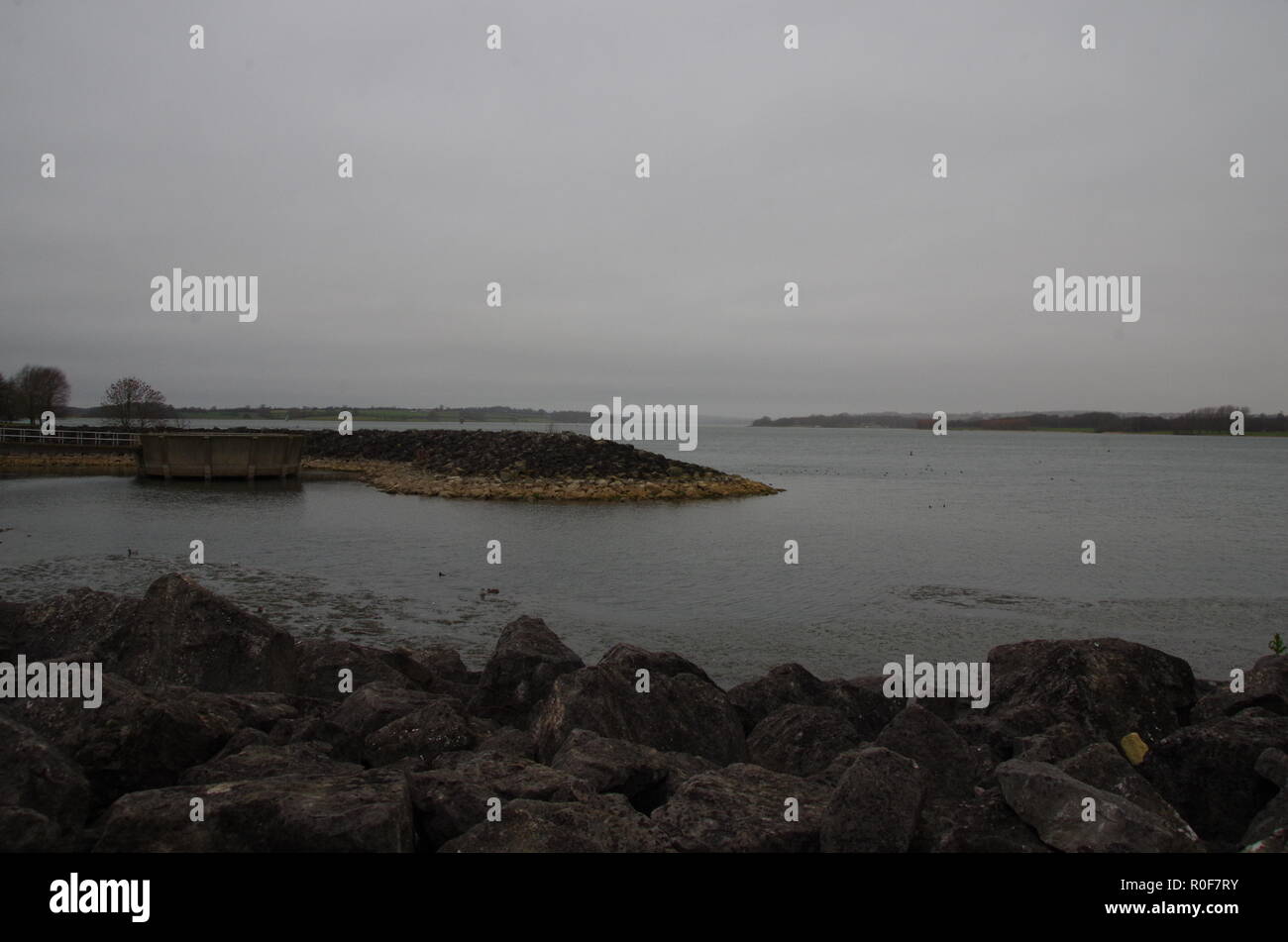 Rutland Water reservoir. The Macmillan Way. Rutland. East Midlands ...
