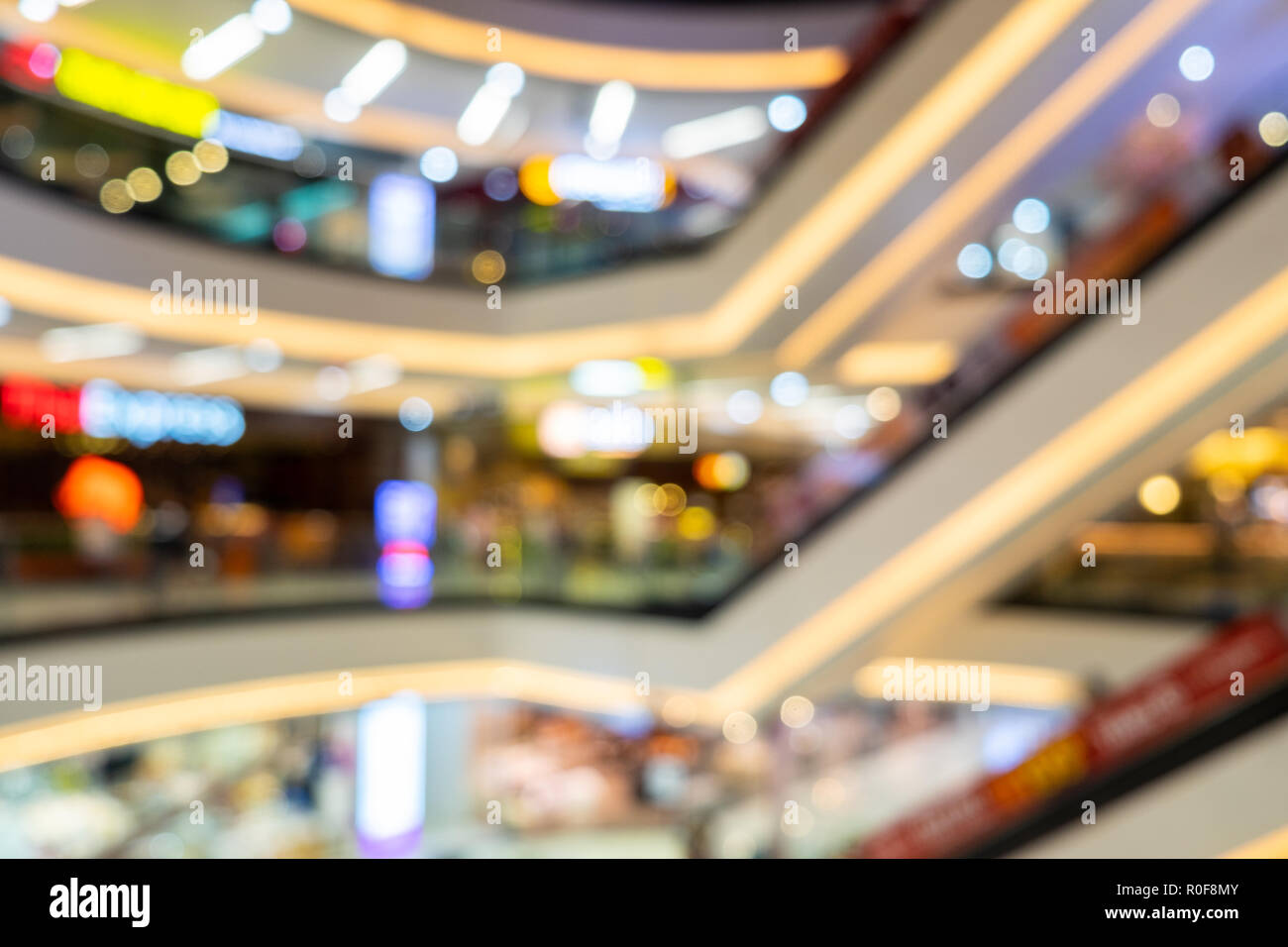 Blur scene of a shopping mall, can be used as a background for ...