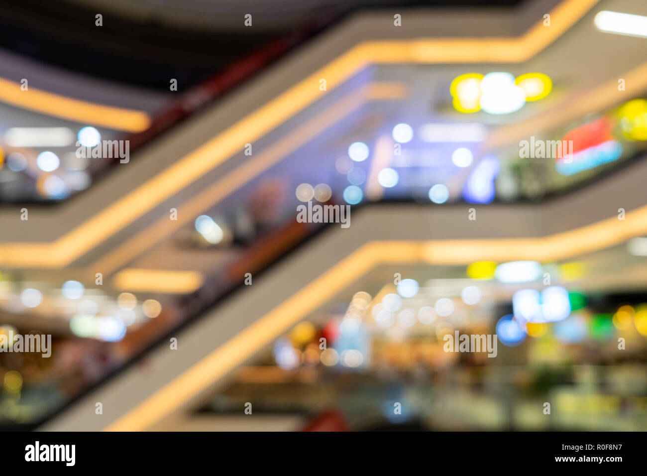 Blur scene of a shopping mall, can be used as a background for ...