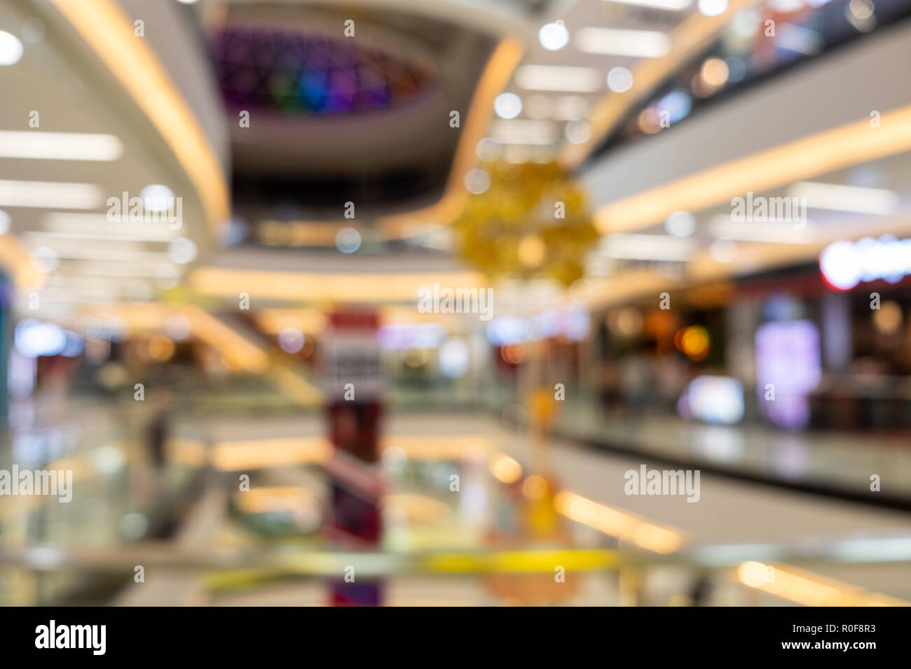 Blur scene of a shopping mall, can be used as a background for ...