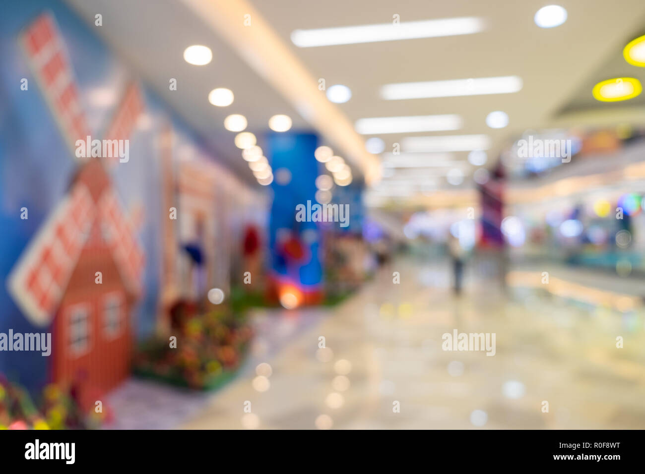 Blur scene of a shopping mall, can be used as a background for ...