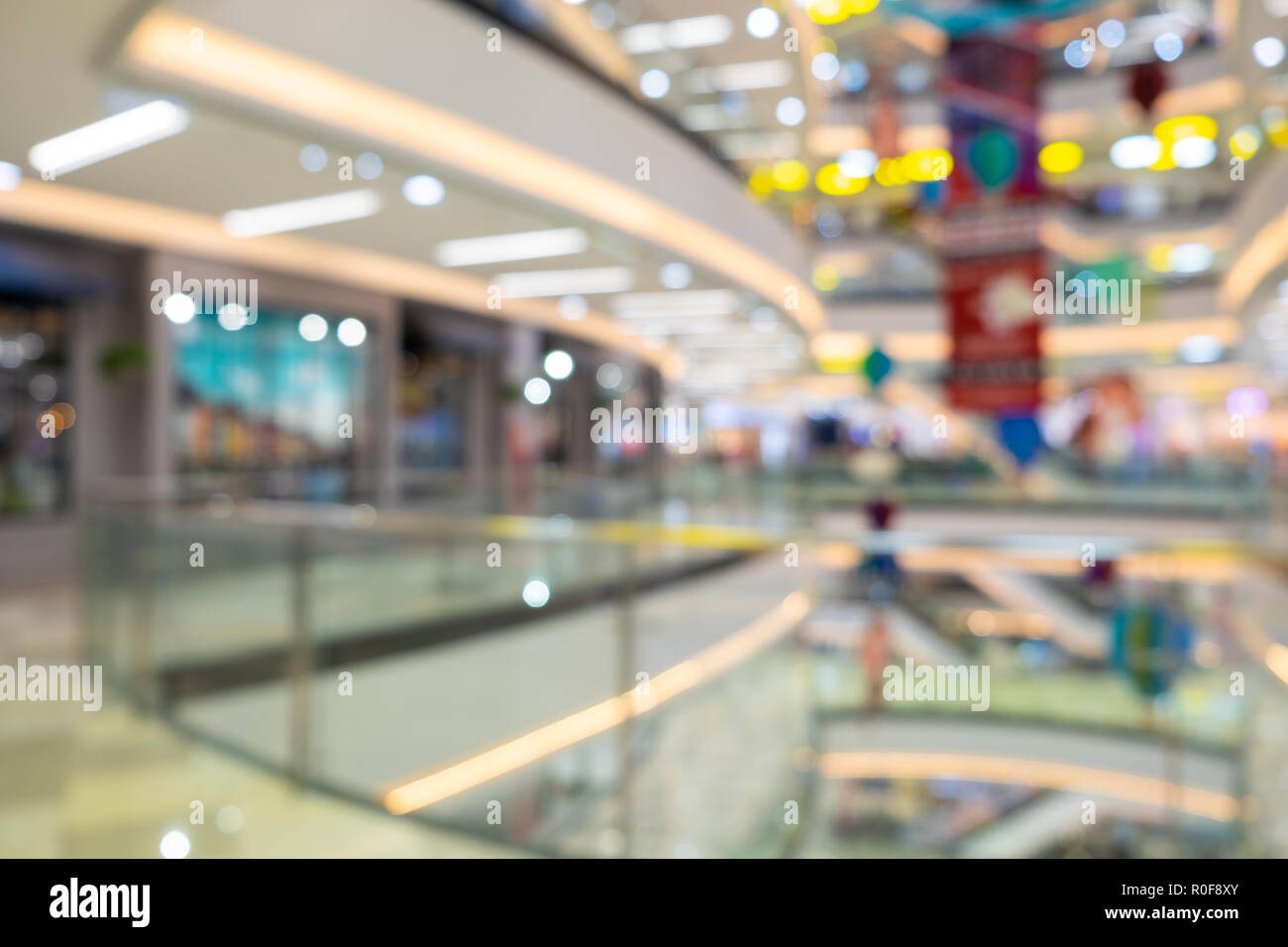 Blur scene of a shopping mall, can be used as a background for ...