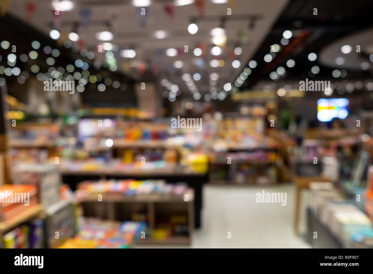 Blur scene from inside of a bookstore, can be used as a background for ...