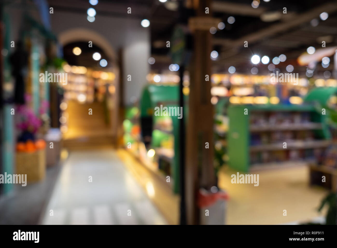 Blur scene from inside of a bookstore, can be used as a background for ...