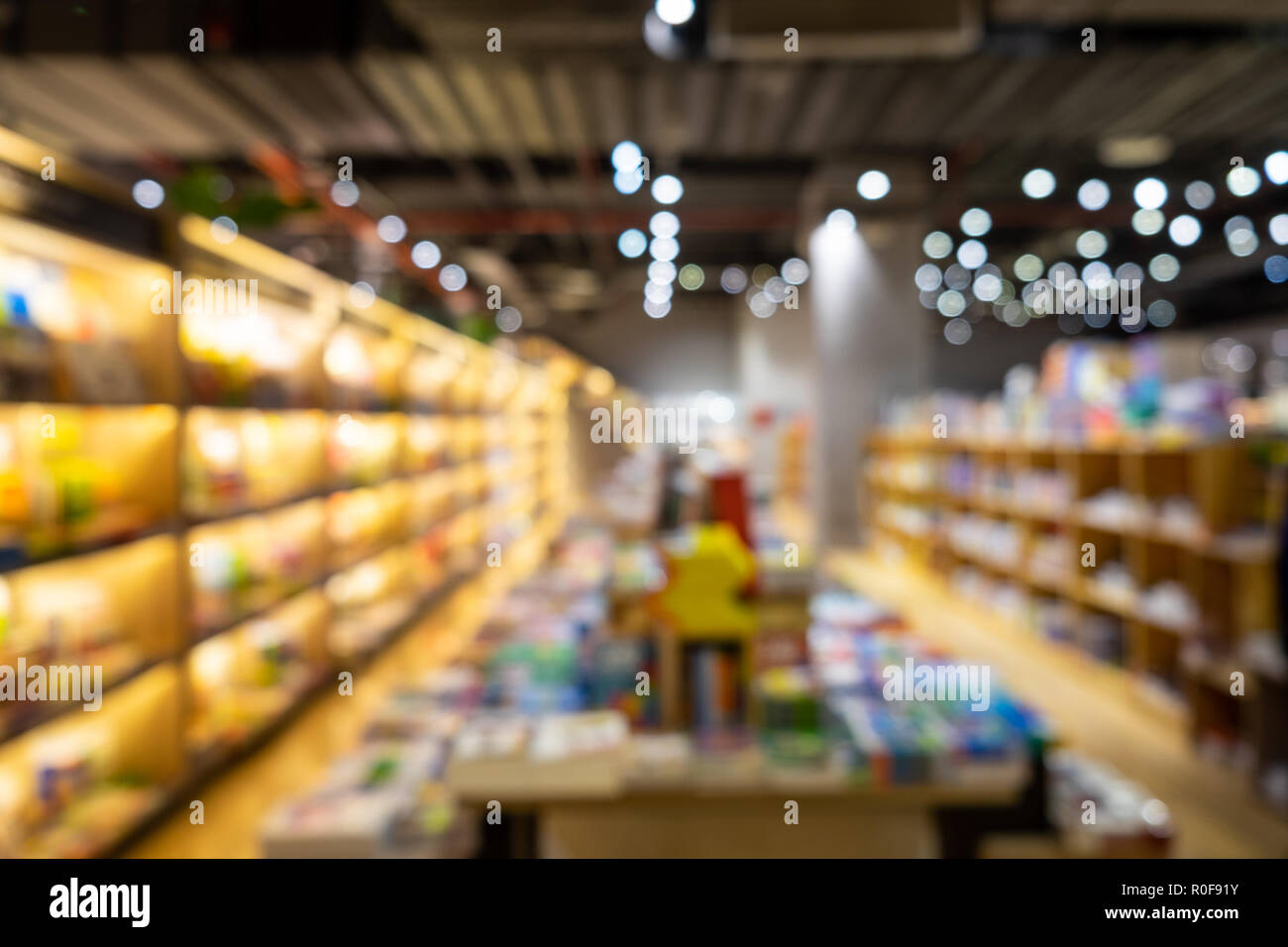 Blur scene from inside of a bookstore, can be used as a background for ...