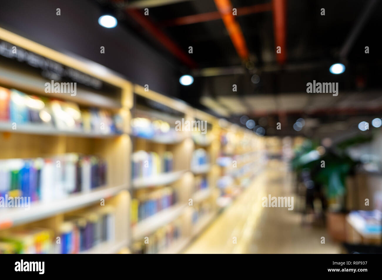 Blur scene from inside of a bookstore, can be used as a background for ...
