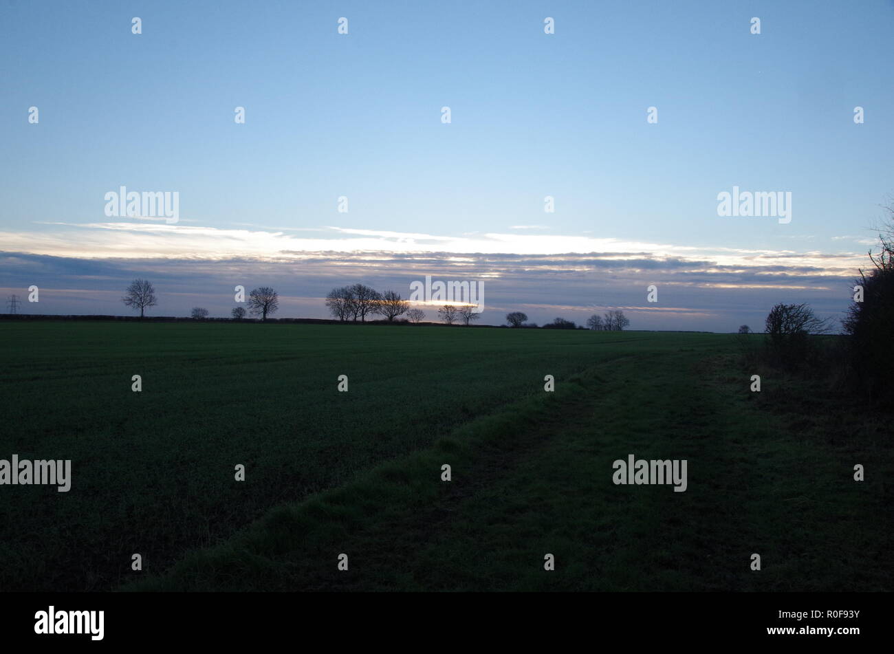 The Macmillan Way. Lincolnshire. East Midlands. England. UK Stock Photo ...
