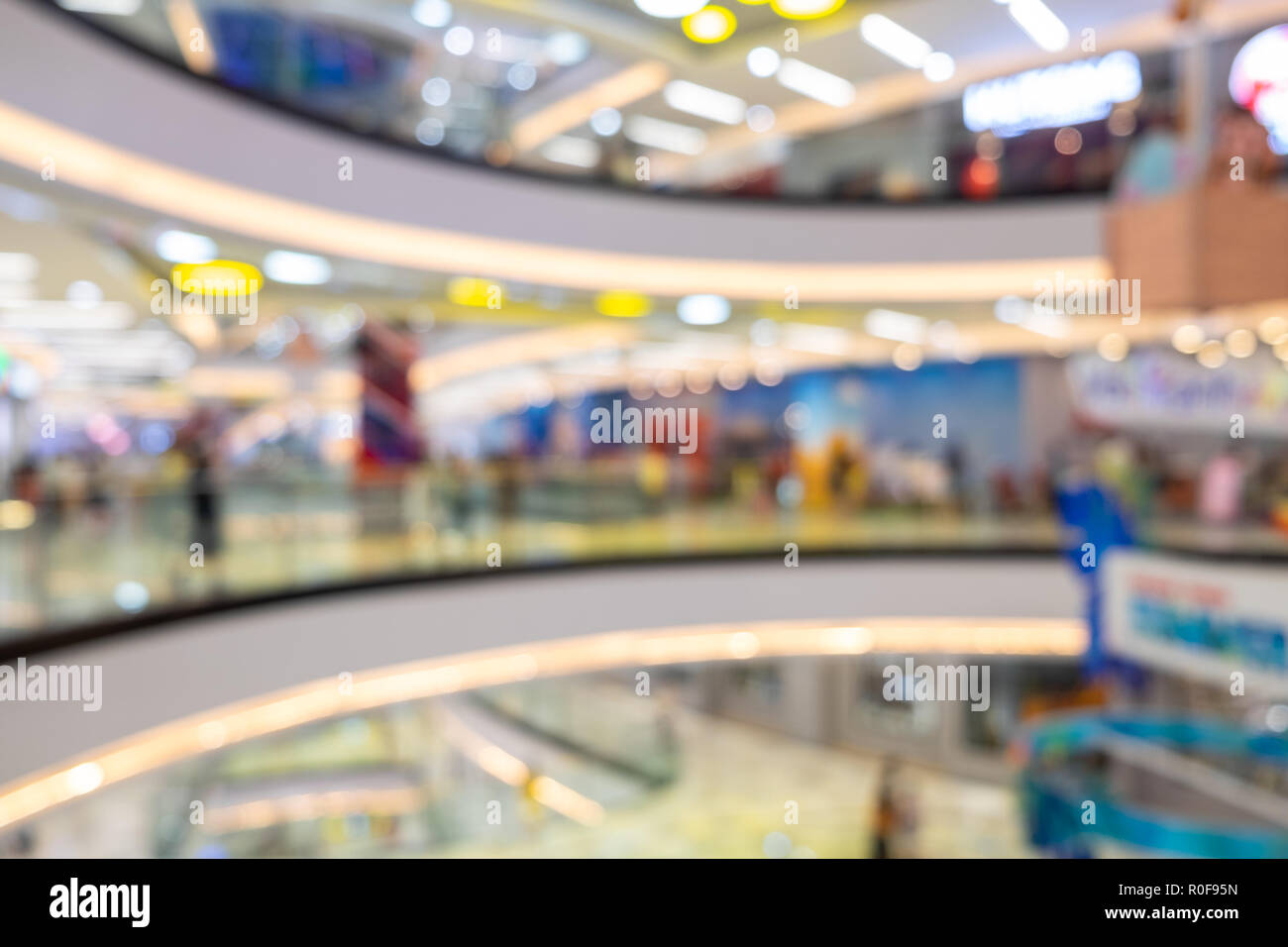 Blur scene of a shopping mall, can be used as a background for ...