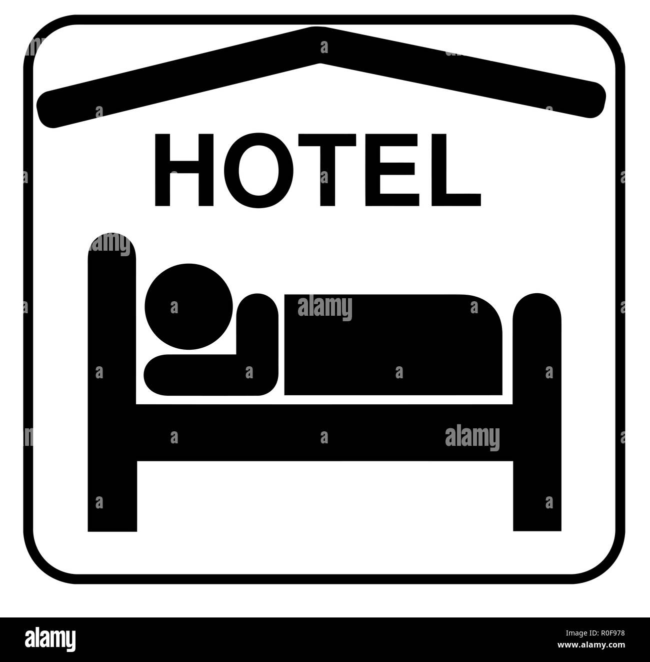 Hotel road sign hi-res stock photography and images - Alamy