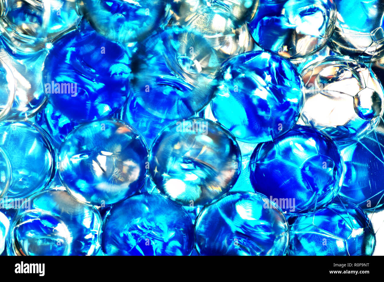Blue plastic bubbles Stock Photo - Alamy